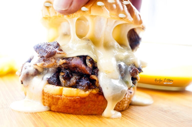 Philly Cheesesteak Burger - Ronalyn Alston