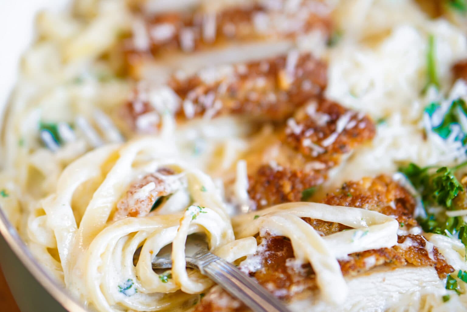 Creamy Crusted Parmesan Chicken Alfredo - Ronalyn Alston